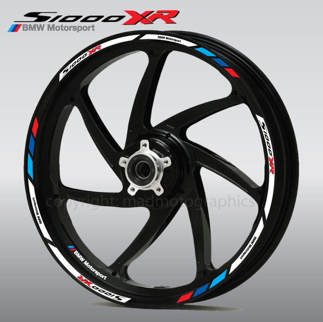Motorcycle Wheel Stickers Decals Set S1000 XR Rim Tape Stripes Race ...