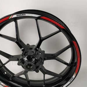 Reflective Wheel Stickers Decals Rim Stripes for Ducati Streetfighter ...