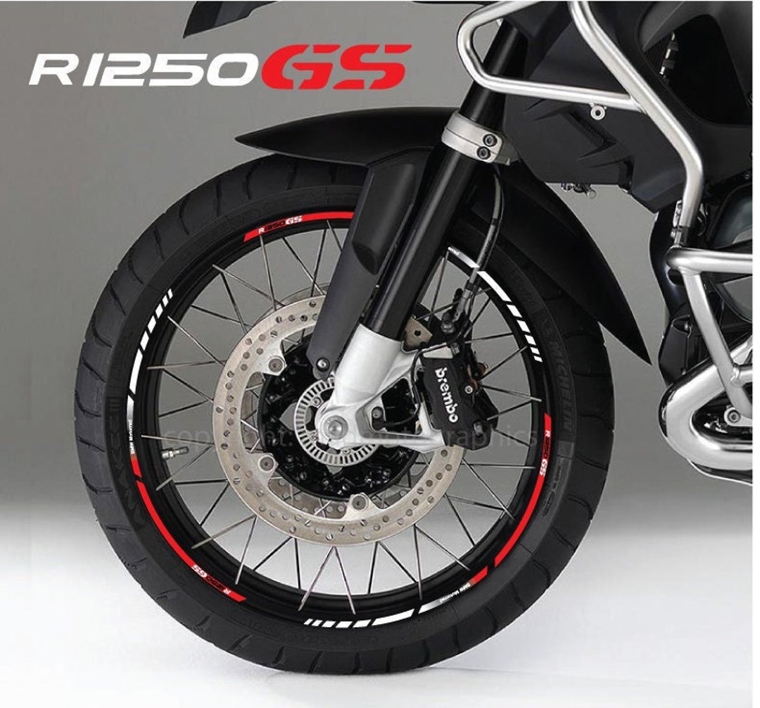 Motorcycle Wheel Stickers Decals Set Rim Tape Stripes R1250 GS Race ...