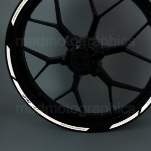 Reflective Wheel Stickers Decals Rim Stripes for Ducati Streetfighter ...