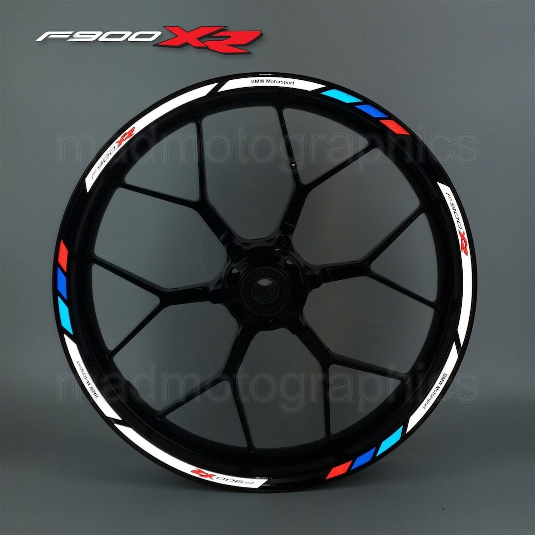 Reflective Motorcycle Wheel Stickers Decals Set Rim Tape Stripes Race ...