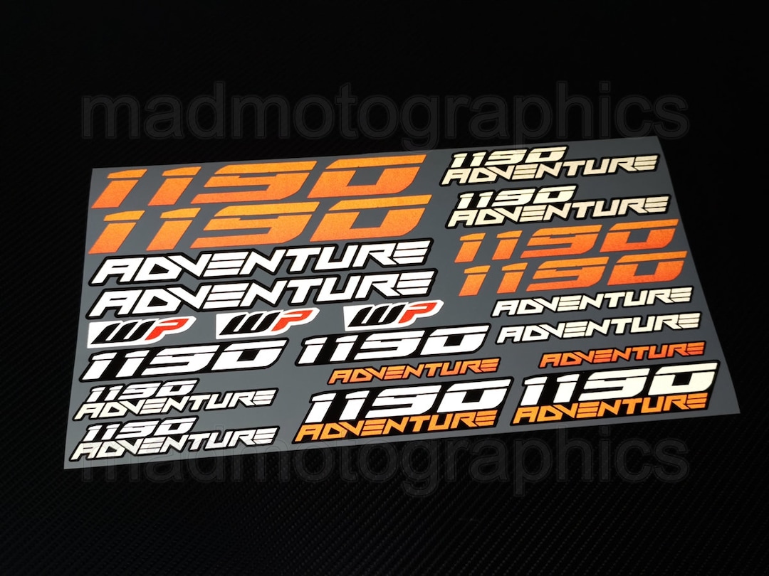 Reflective Motorcycle Stickers Set Graphics Fairing Panniers Helmet ...