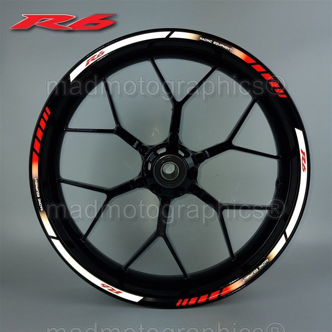 Reflective Motorcycle Wheel Stickers Decals Rim Tape Stripes Motorbike ...