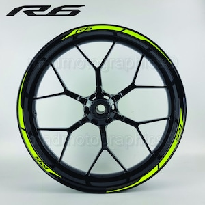 Motorcycle Wheel Stickers Graphics Decals Rim Tape Stripes Motorbike ...