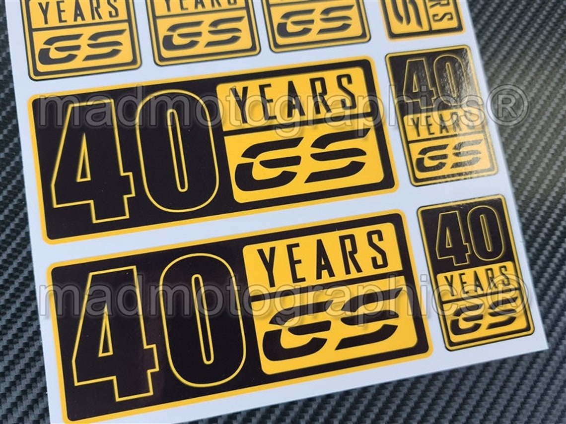 40 Years GS Motorcycle Motorbike Fairing Helmet Stickers Bike - Etsy