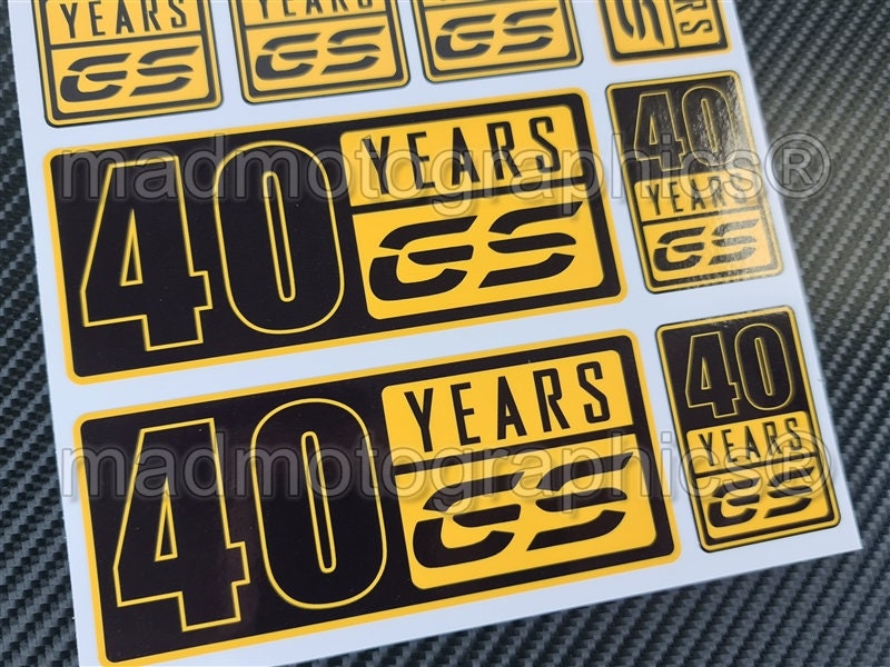 40 Years GS Motorcycle Motorbike Fairing Helmet Stickers Bike Graphics ...
