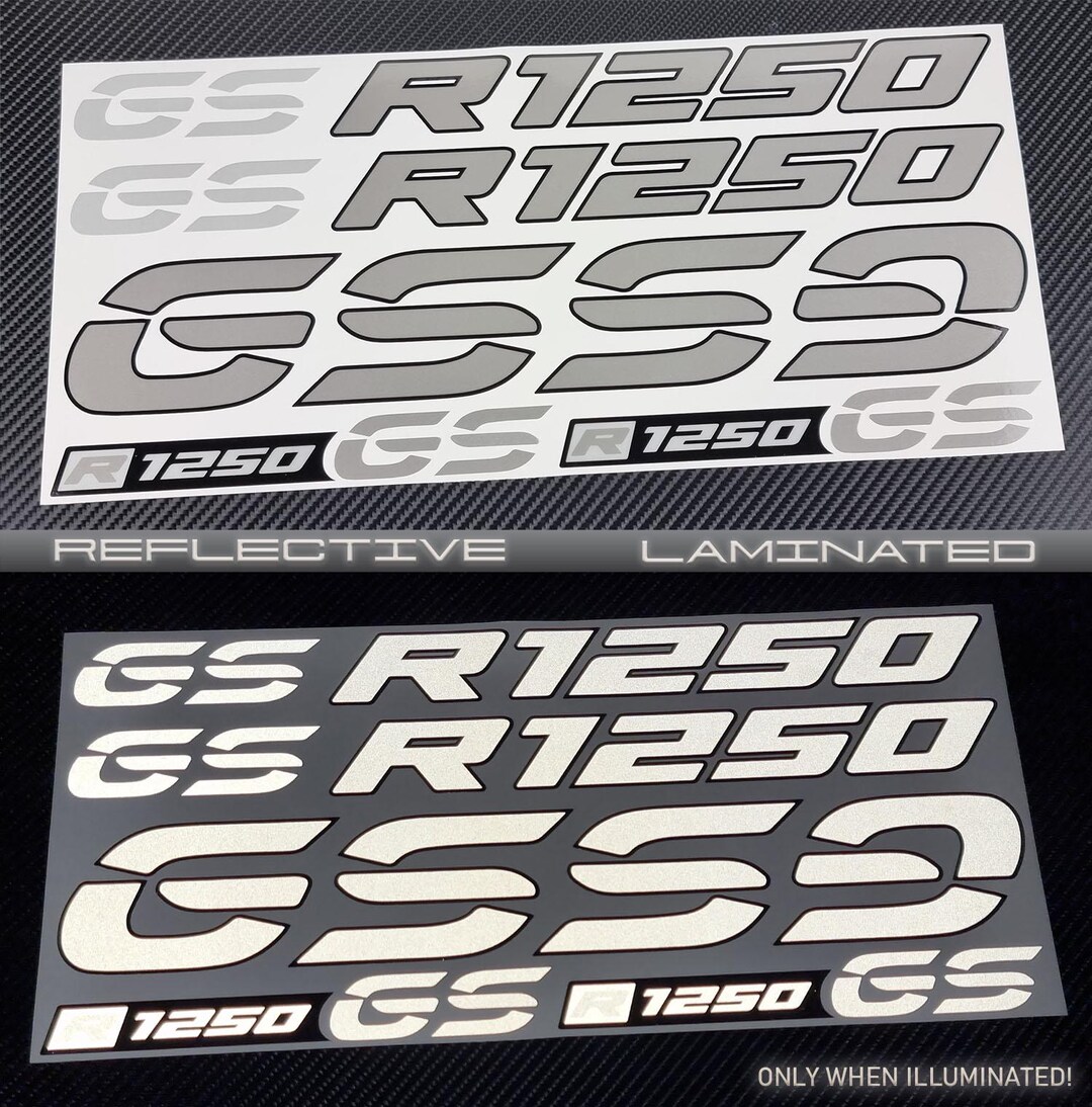 Reflective Motorcycle Stickers Graphics Fairing Decals for BMW R1250GS ...