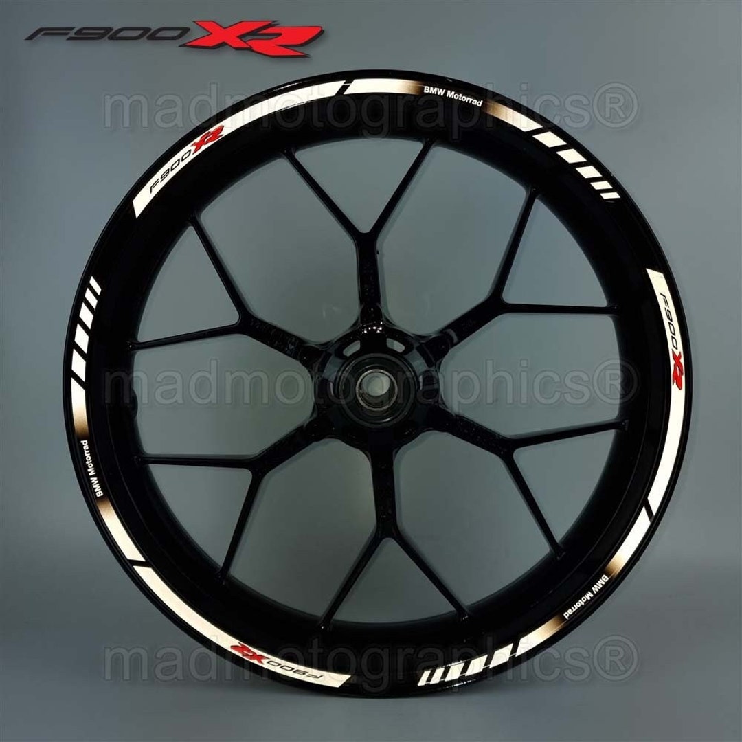 Reflective Motorcycle Wheel Stickers Decals Set Rim Tape Stripes Race ...