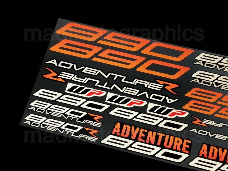 Reflective Motorcycle Stickers Set Graphics Fairing Panniers Helmet ...