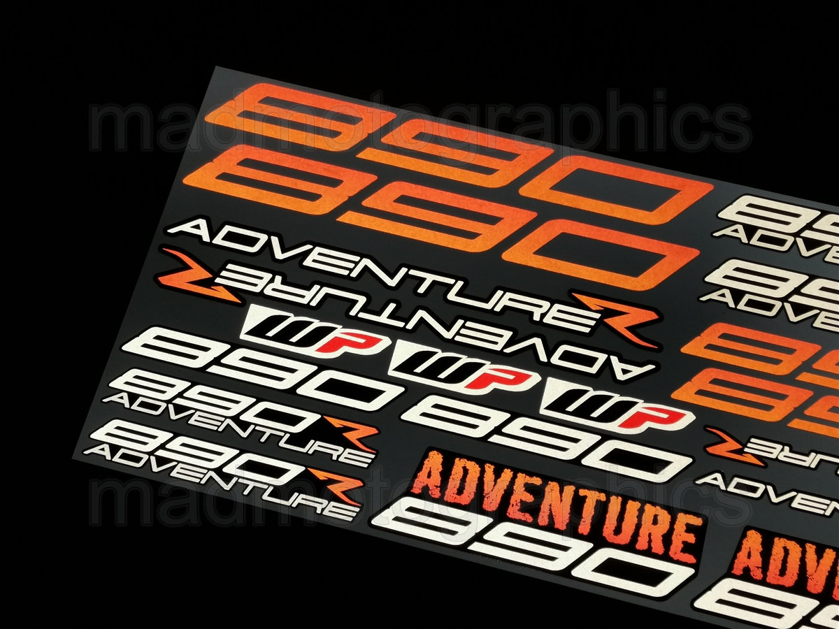 Reflective Motorcycle Stickers Set Graphics Fairing Panniers Helmet ...