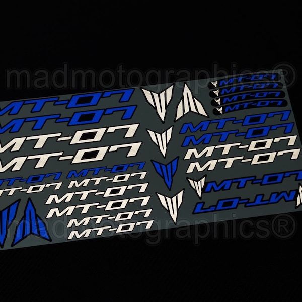 Yamaha Mt07 Stickers - Etsy