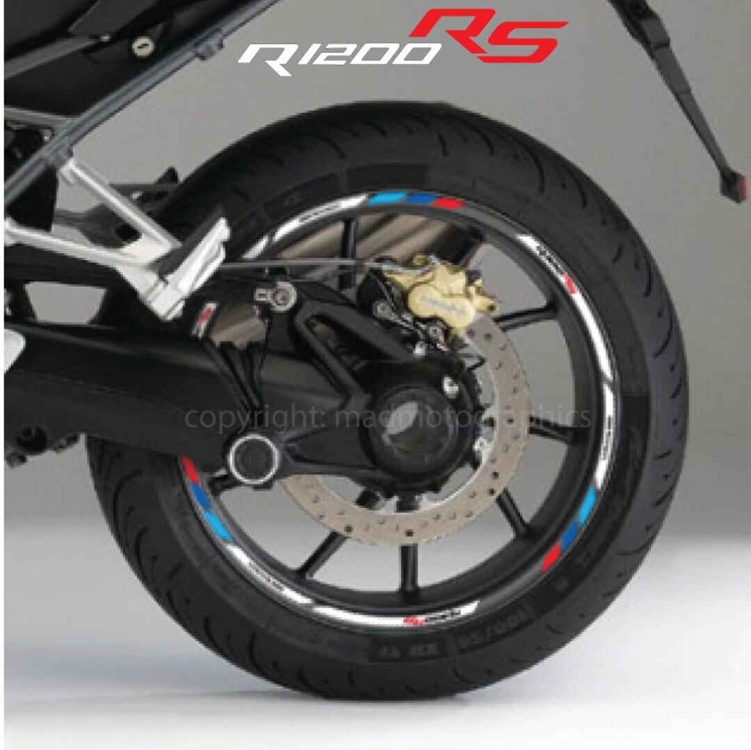 Motorcycle Wheel Stickers Decals Set R1200 RS Rim Tape Stripes Race ...