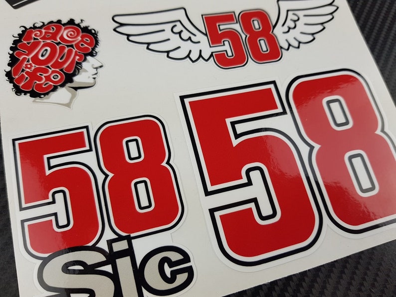 Marco Simoncelli 58 Super Sic Motorcycle Motorbike Fairing - Etsy