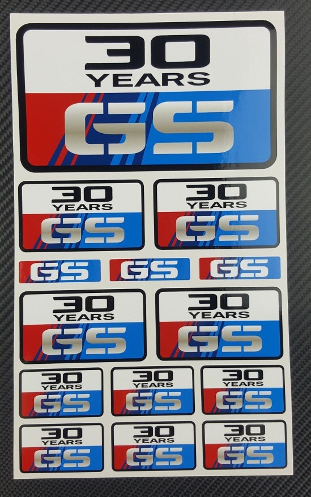 30 Years GS Motorcycle Motorbike Fairing Helmet Stickers Bike Graphics ...