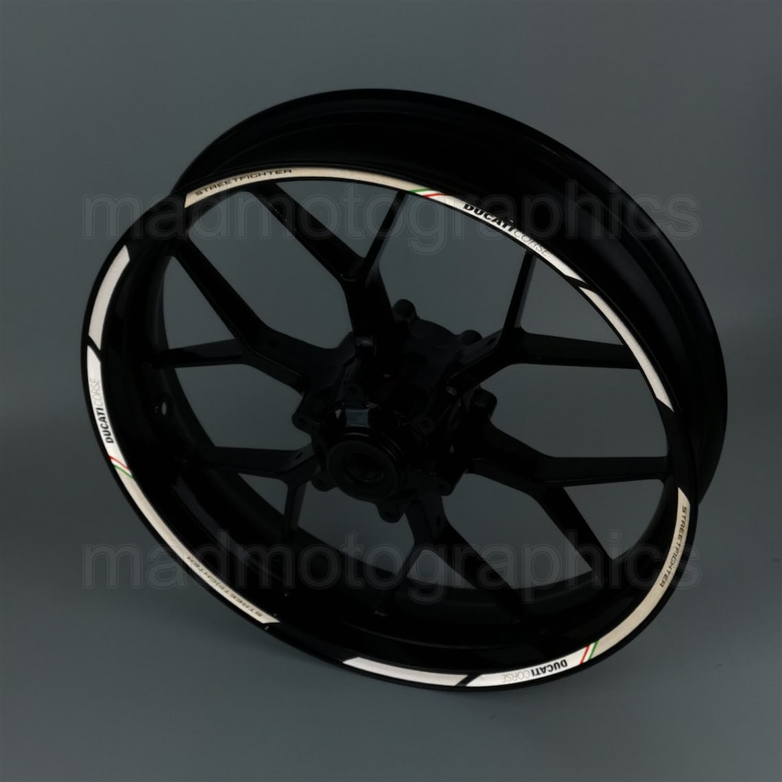 Reflective Wheel Stickers Decals Rim Stripes for Ducati Streetfighter ...