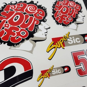 Marco Simoncelli 58 Super Sic Motorcycle Motorbike Fairing Helmet ...