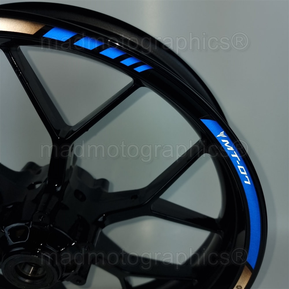 MT-07 Reflective Motorcycle Wheel Stickers Decals Rim Tape Stripes ...