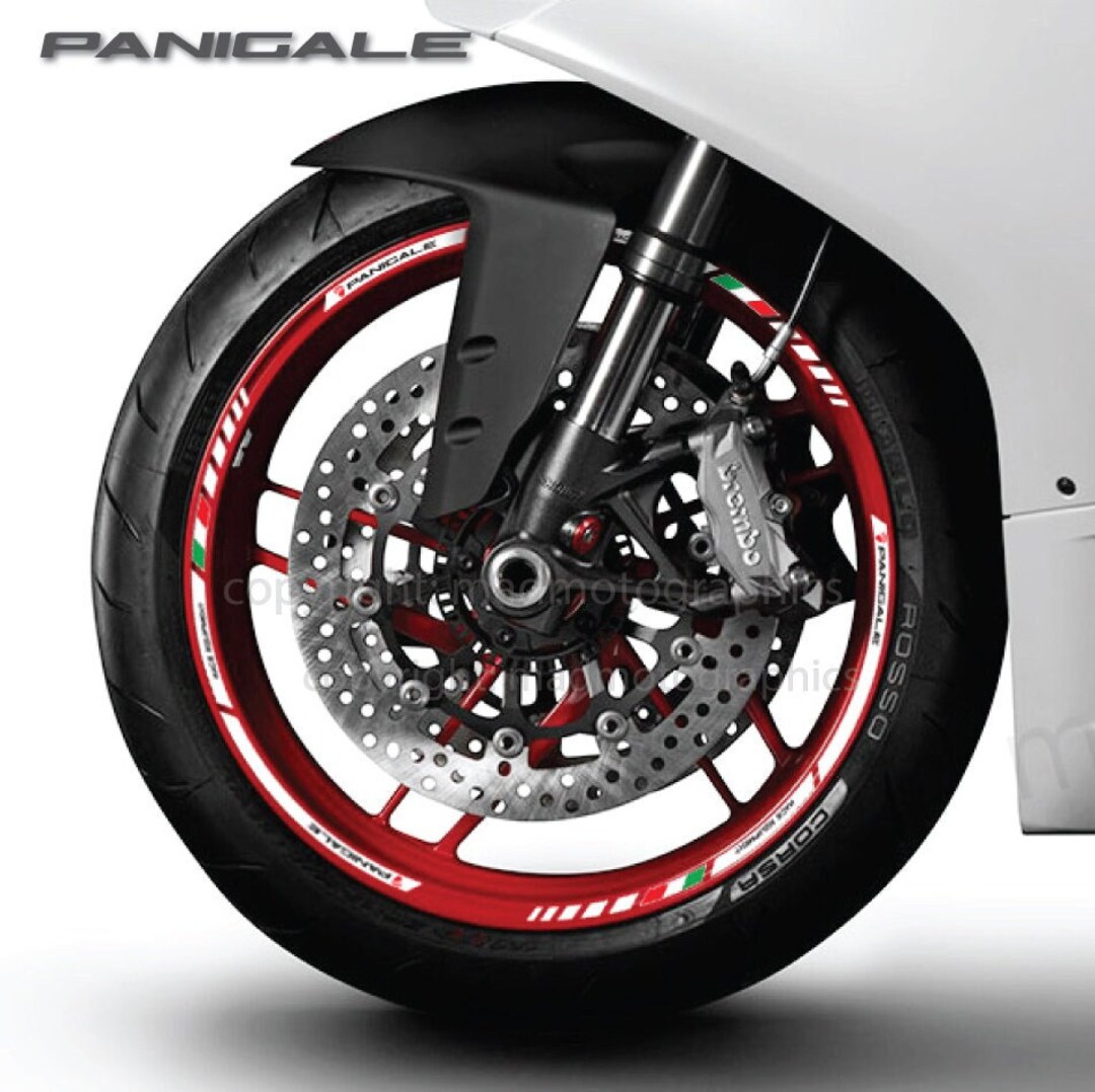Motorcycle Wheel Stickers Decals Rim Tape Stripes Motorbike for Ducati ...