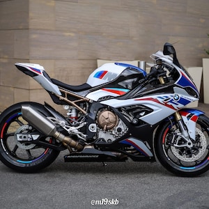 Reflective Motorcycle Wheel Stickers Decals Set Rim Tape Stripes Race ...