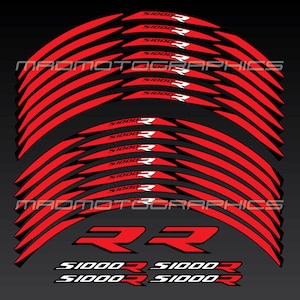 Motorcycle Wheel Stickers Decals Set Rim Tape Stripes Race Motorbike ...