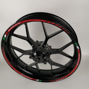 Reflective Wheel Stickers Decals Rim Stripes for Ducati Corse PANIGALE ...
