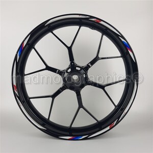 Reflective Motorcycle Wheel Stickers Decals Set Rim Tape Stripes Race ...