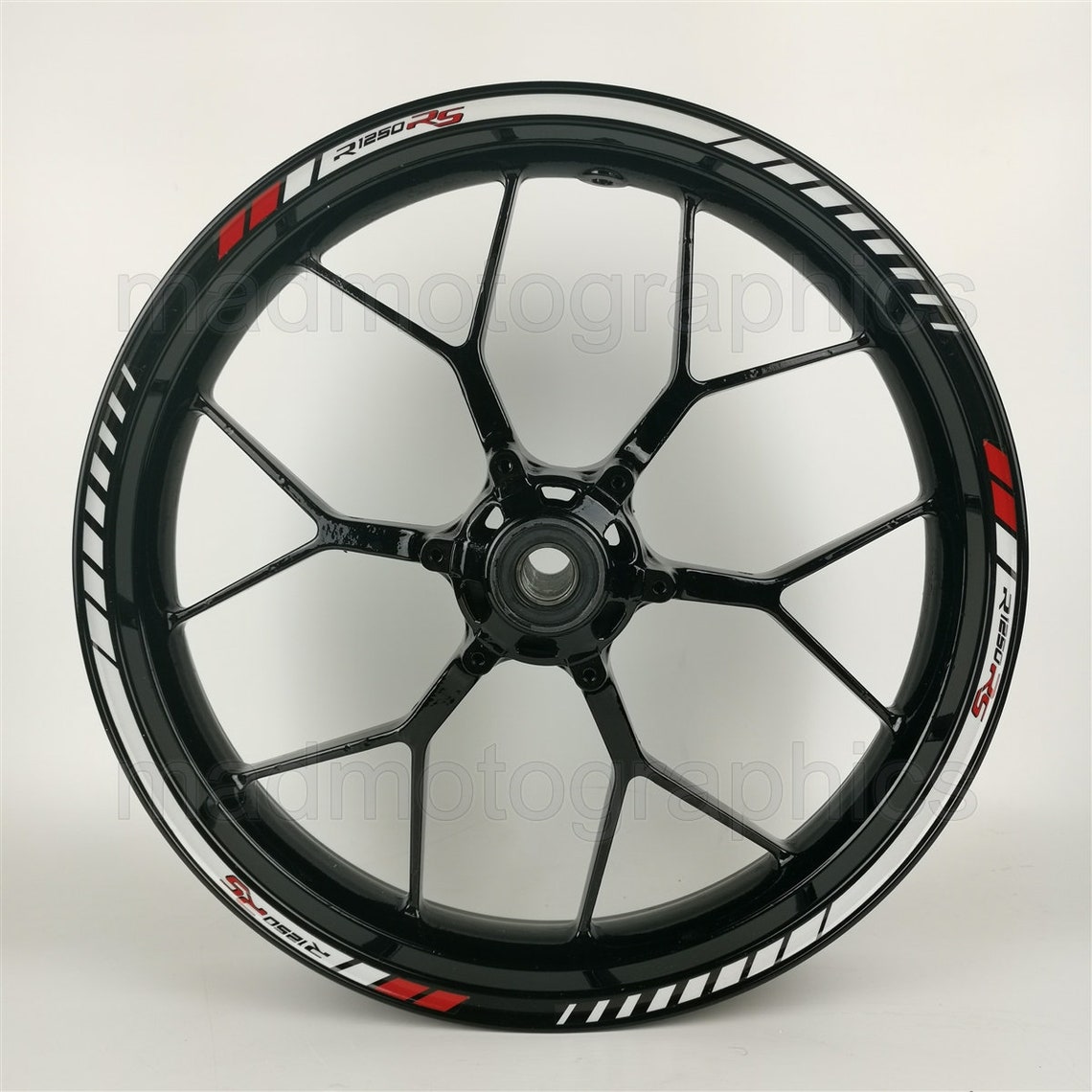 Reflective Motorcycle Wheel Stickers Decals Set Rim Tape Stripes Race ...