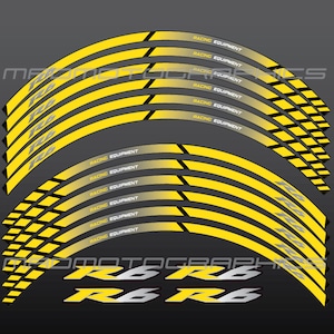 Reflective Motorcycle Wheel Stickers Decals Rim Tape Stripes Motorbike ...