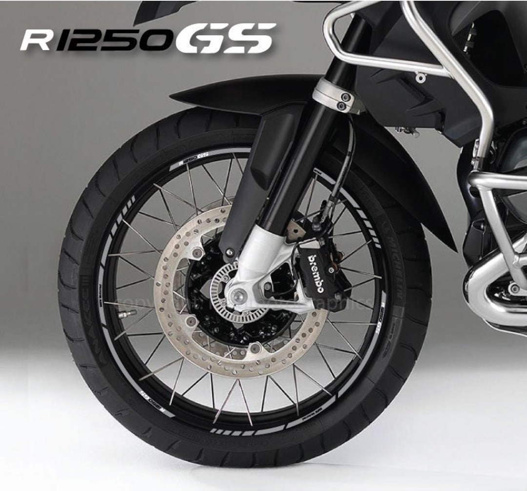 Motorcycle Wheel Stickers Decals Set Rim Tape Stripes R1250 GS Race ...