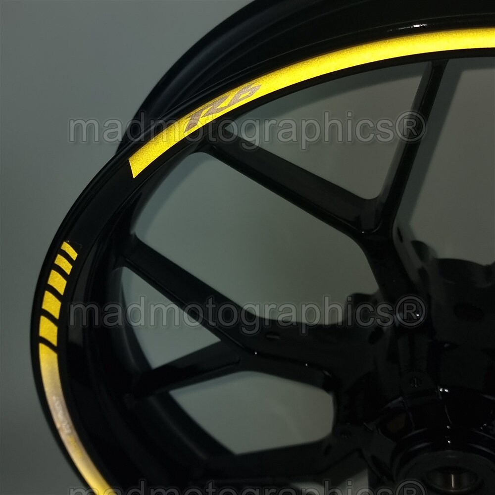 Reflective Motorcycle Wheel Stickers Decals Rim Tape Stripes Motorbike ...