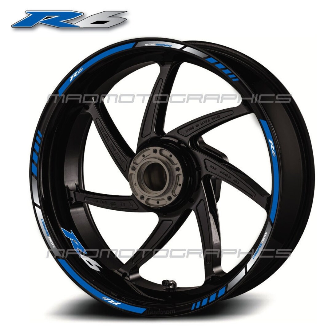 Motorcycle Wheel Stickers Graphics Decals Rim Tape Motorbike Stripes ...