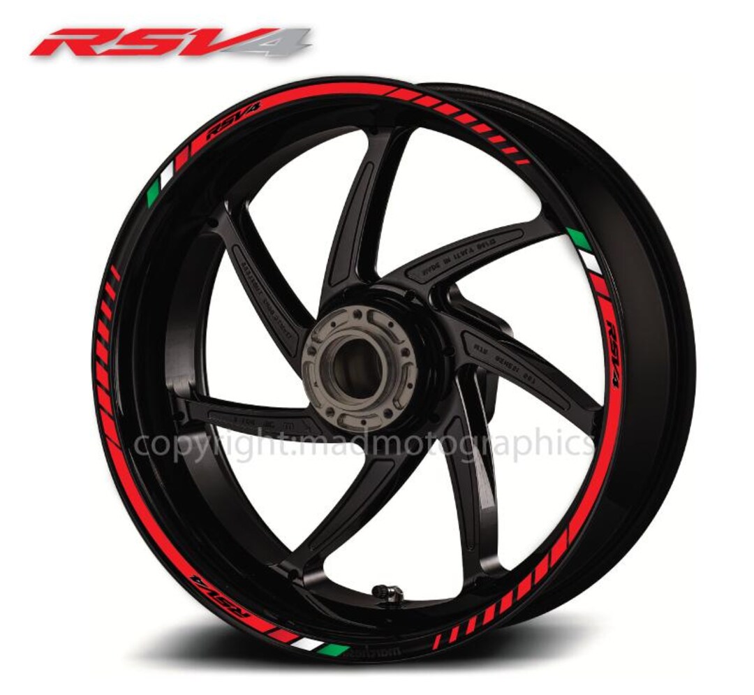 Motorcycle Wheel Stickers Graphics Decals Rim Tape Stripes Motorbike ...