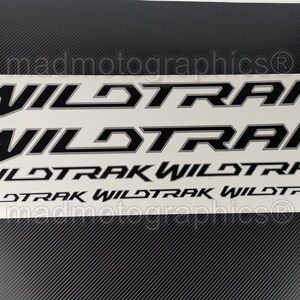 Wildtrak Sticker Set for Ford Ranger Pick-up Truck 2012-2020 Decals ...