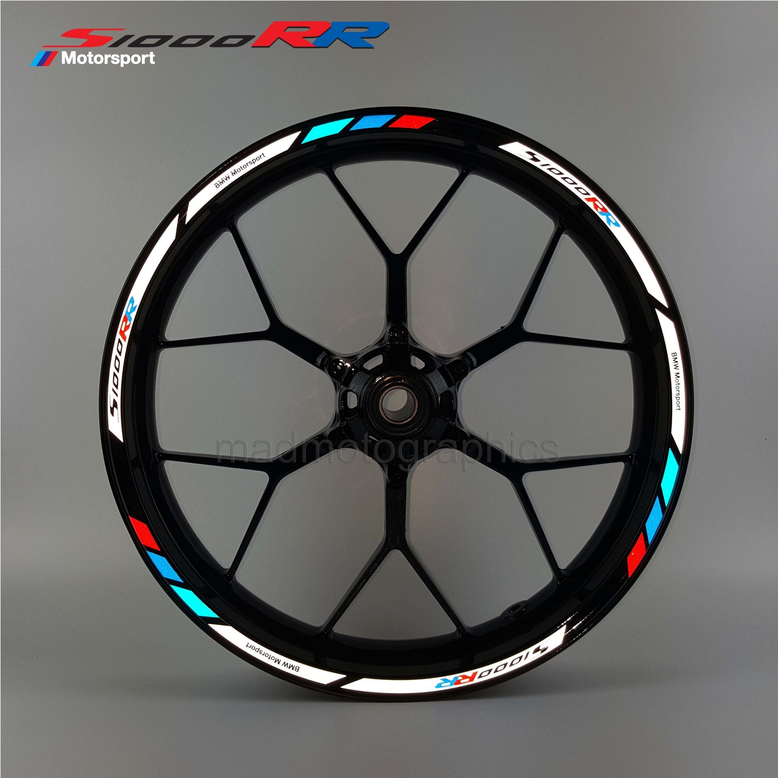 Reflective Motorcycle Wheel Stickers Decals Set Rim Tape - Etsy