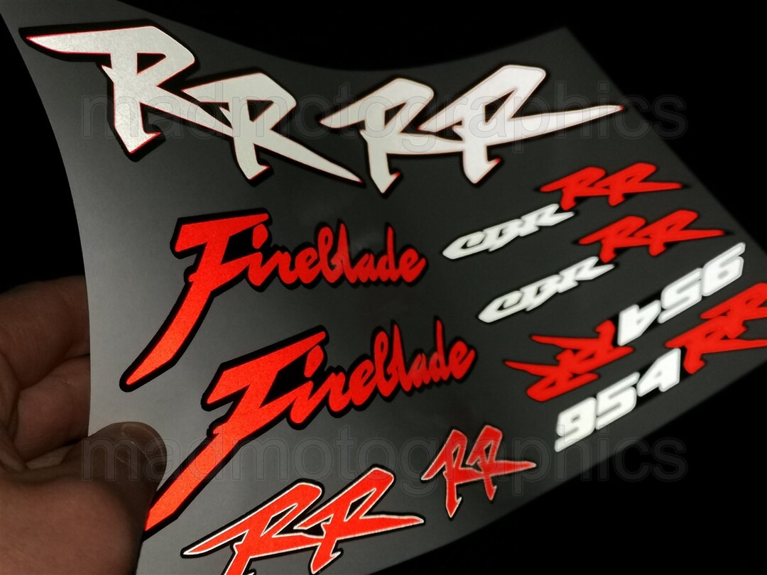 Reflective Motorcycle Stickers Set Graphics Fairing Panniers Helmet ...