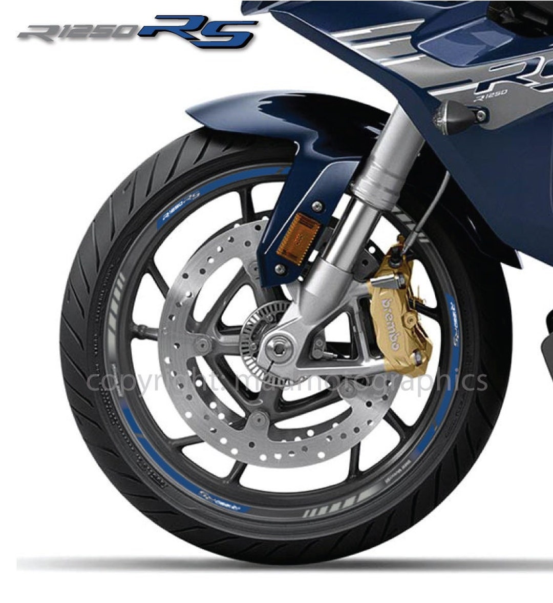 Motorcycle Wheel Stickers Decals Set R1250 RS Rim Tape Stripes Race ...
