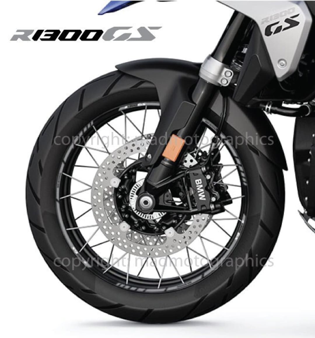 Motorcycle Wheel Stickers Decals Set Rim Tape Stripes R1300 GS Race ...
