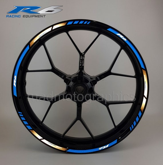 Reflective Motorcycle Wheel Stickers Decals Rim Tape Stripes | Etsy