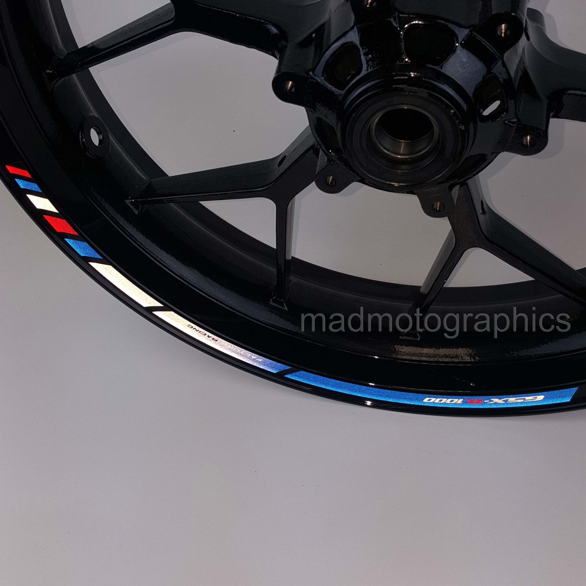 Reflective Motorcycle Wheel Stickers Decals Rim Tape Stripes Motorbike ...