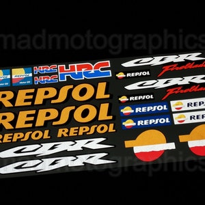Reflective Motorcycle Stickers Set Graphics Fairing Panniers Helmet ...
