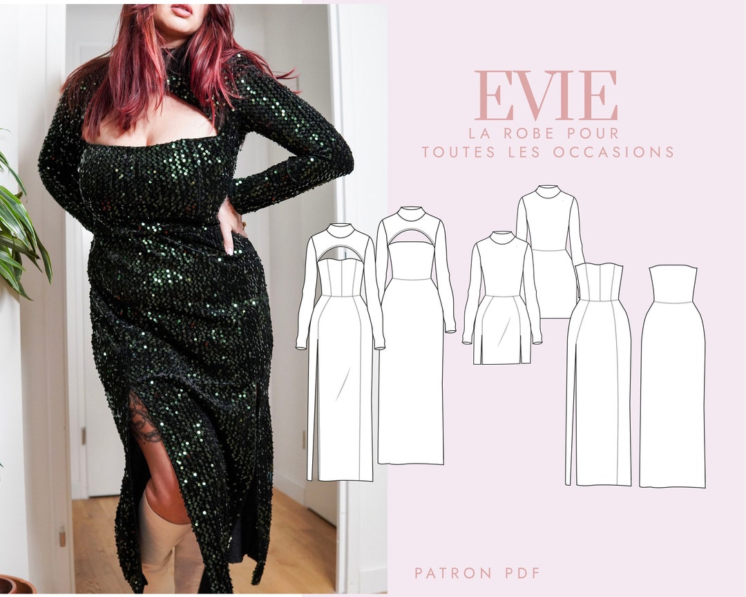 EVIE THE DRESS Pattern Pdf - Etsy