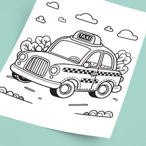 Vehicles 2+: Coloring Pages, 40 Simple and Fun Drawings to Color for ...