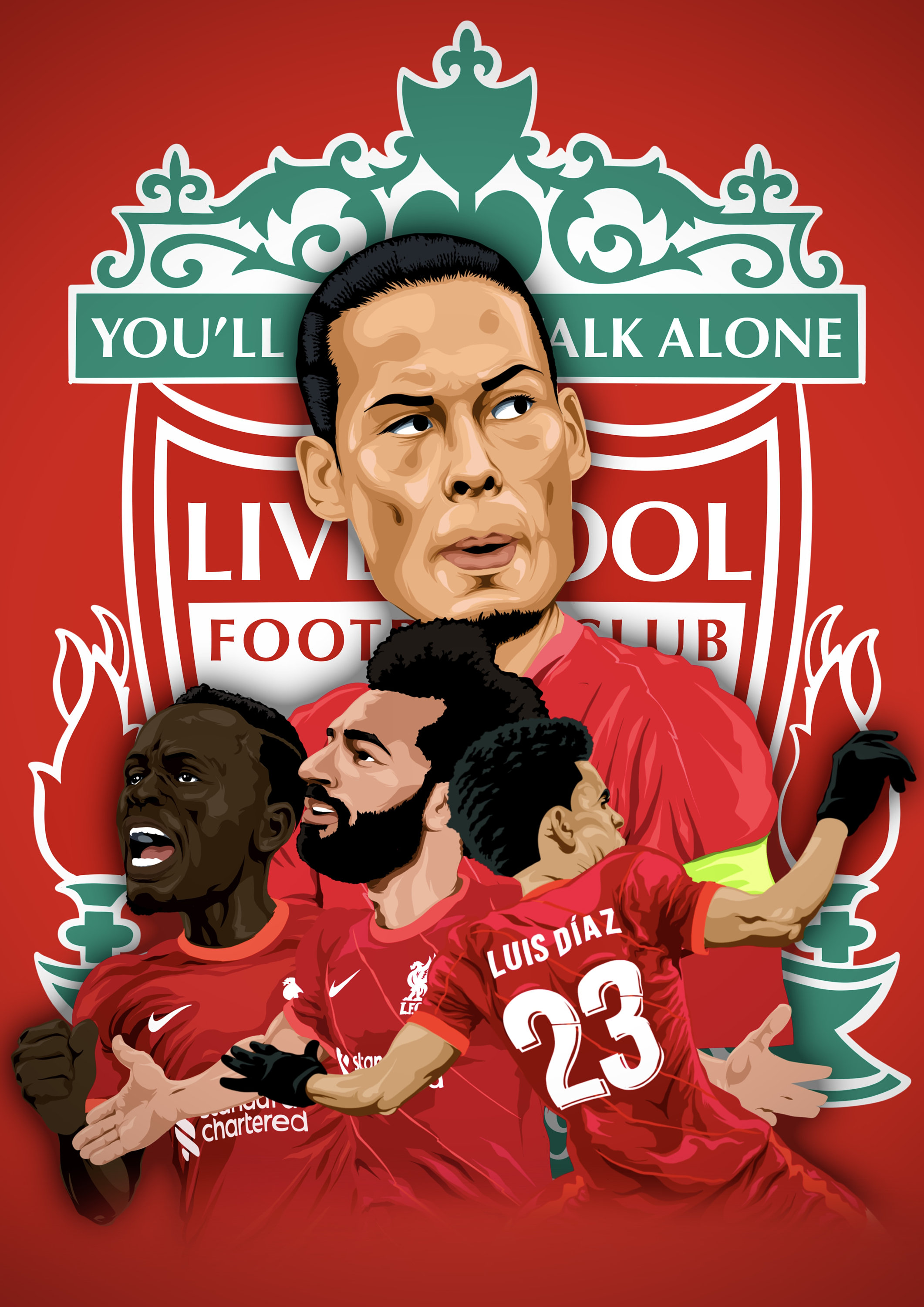 Liverpool FC Digital Print - Etsy