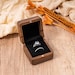 Personalized Wedding Ring Box, Custom Wood Ring Box, Engagement Ring ...
