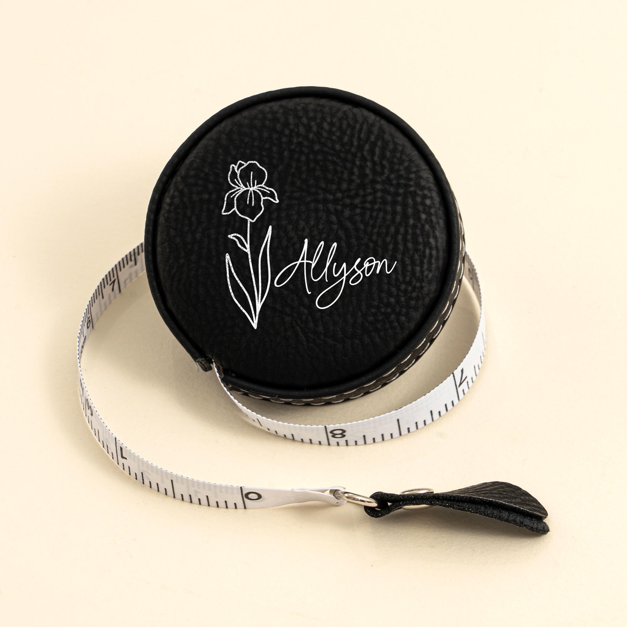 Personalised Pocket Tape Measure With Birth Month Flower, Portable ...