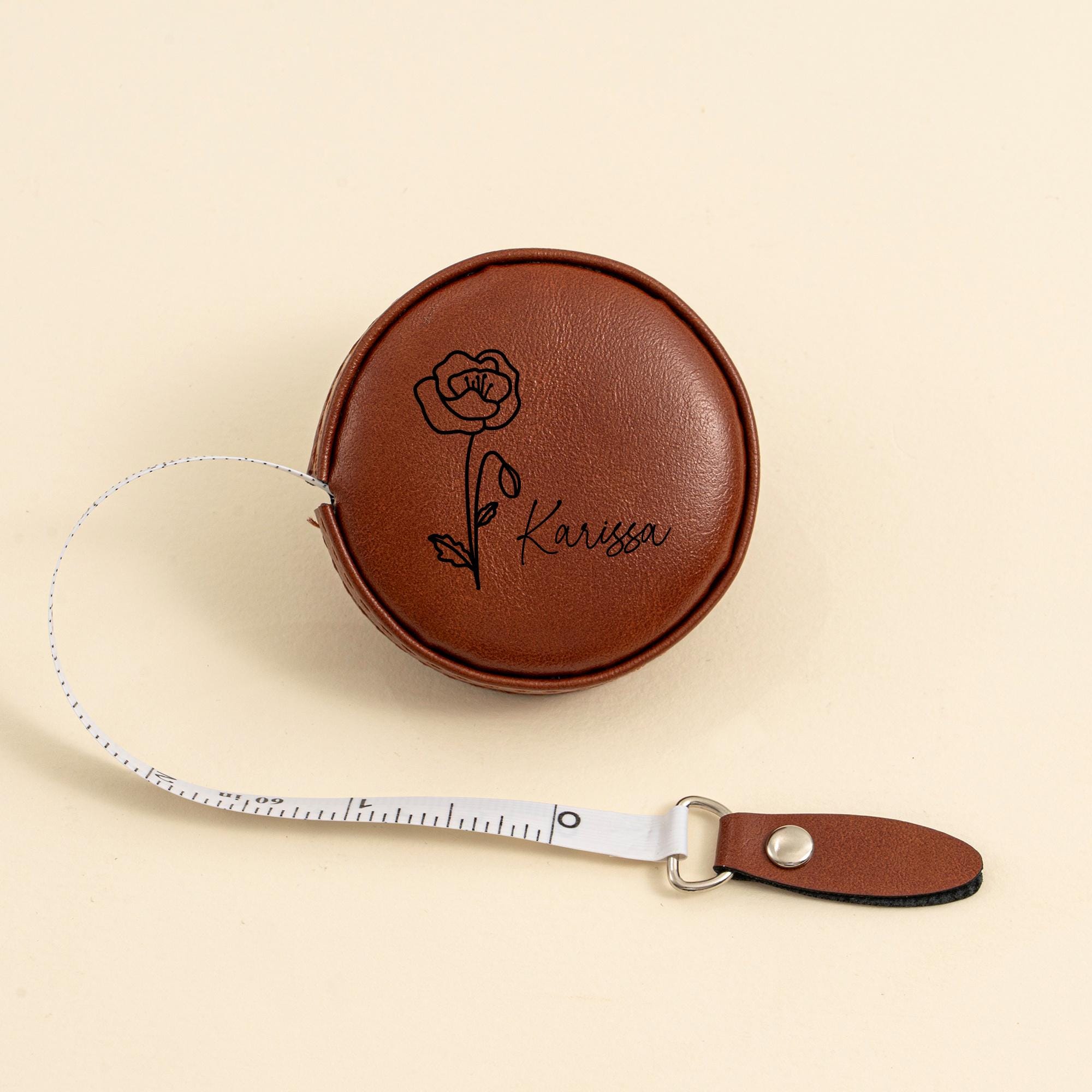 Personalised Pocket Tape Measure With Birth Month Flower, Portable ...