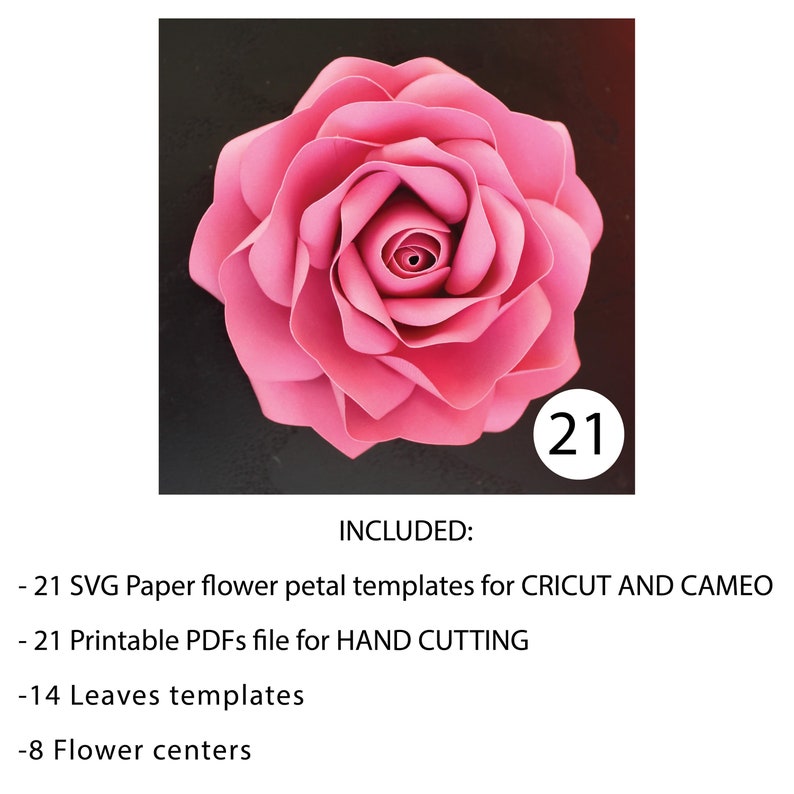 Paper Flowers Wall Decor Template DIY Paper Flower Backdrop - Etsy