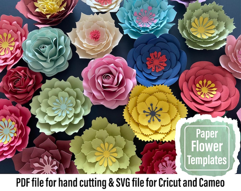 SVG Paper Flower FOR Cricut Silhouette Fluffy Loopy Flower - Etsy UK