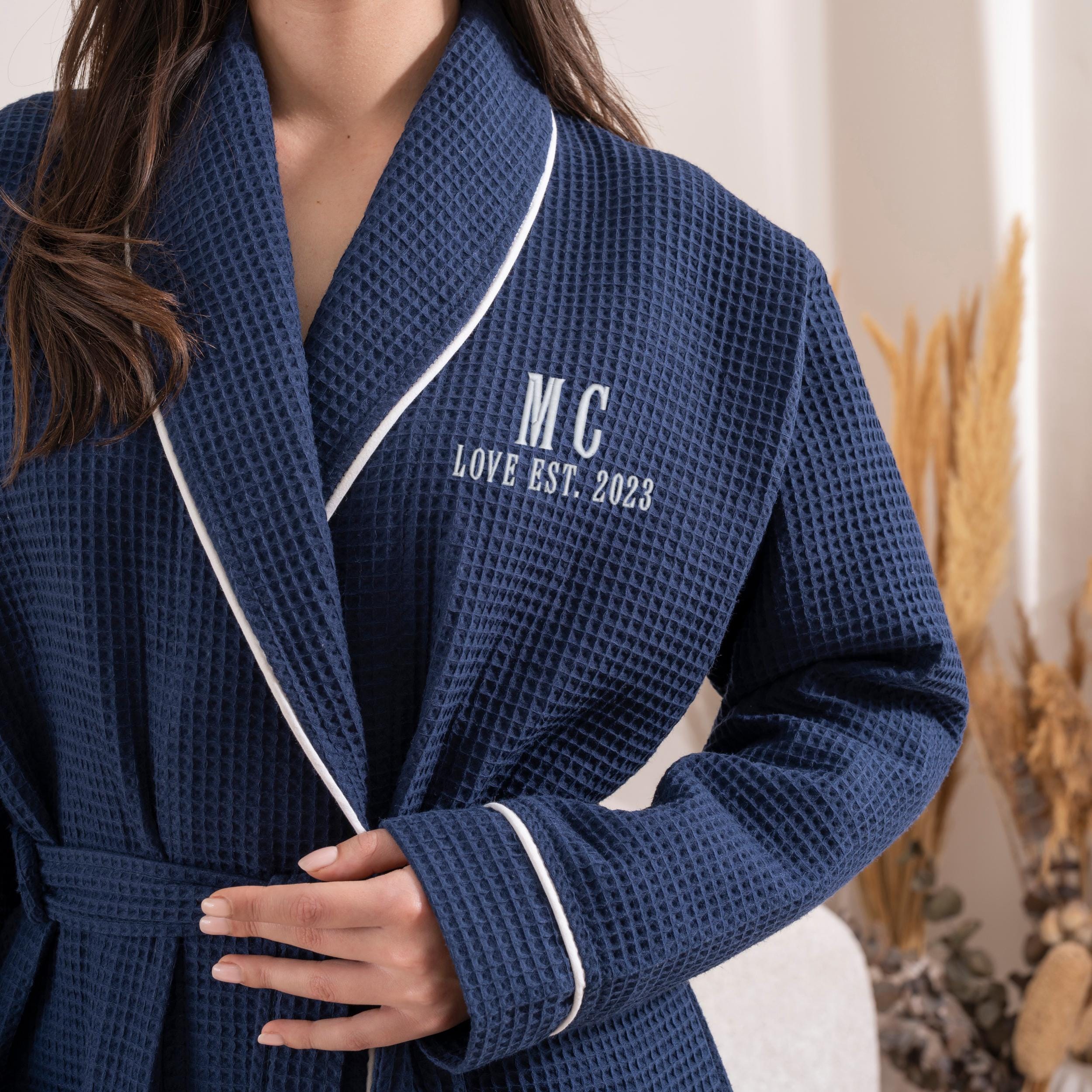 Matching Couple Robe, Year Anniversary Waffle Robes for Couples, Mr and ...