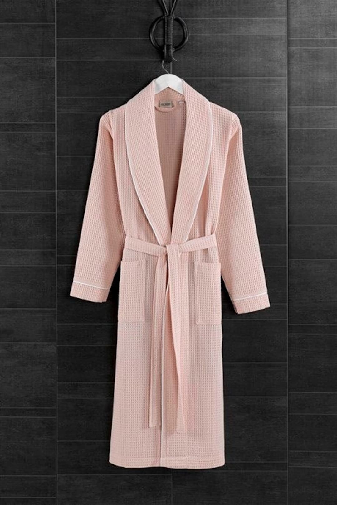 Personalized Pink Waffle Robe, Custom Waffle Bathrobe With Name ...